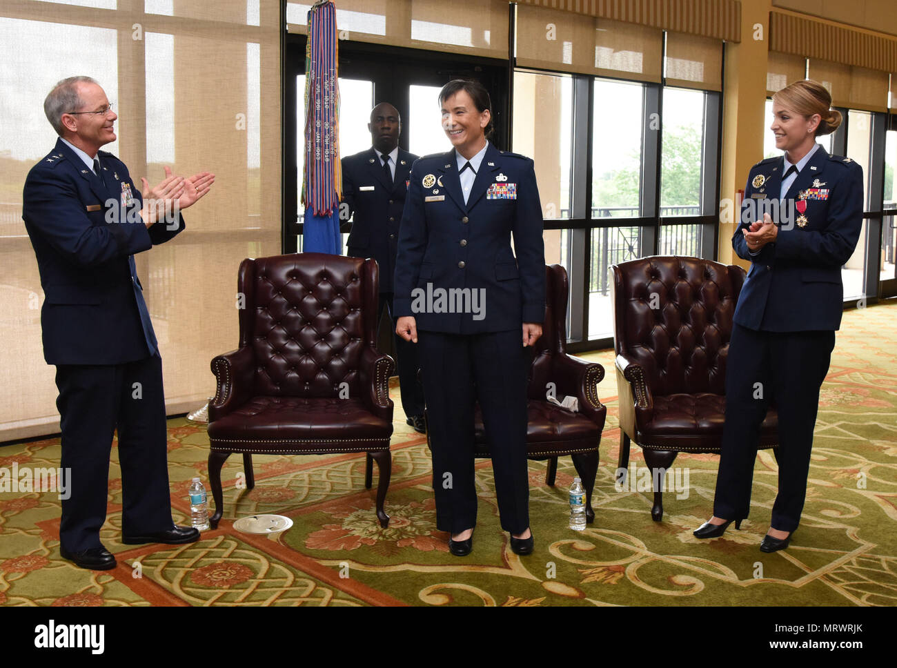 Maj. Gen. Bob LaBrutta, 2nd Air Force commander, and Col. Michele ...