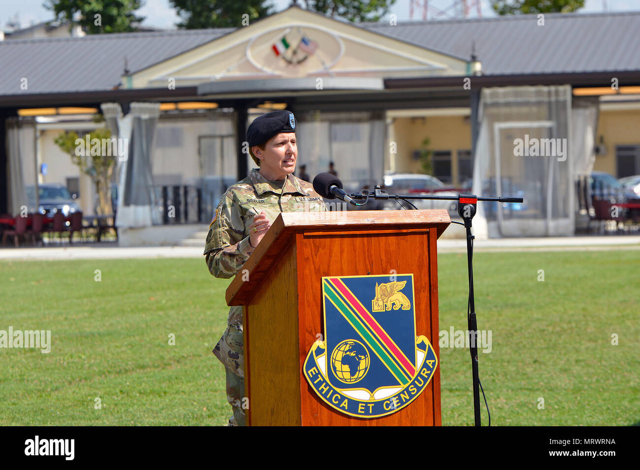 Col. Christine A. Beeler, outgoing commander of the 414th Contracting ...
