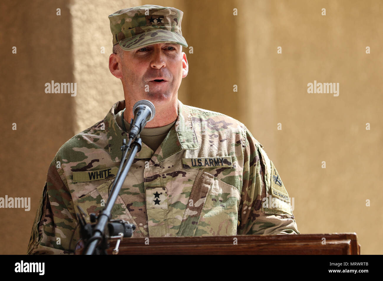 Maj. Gen. Pat White, incoming commanding general of Combined Forces ...