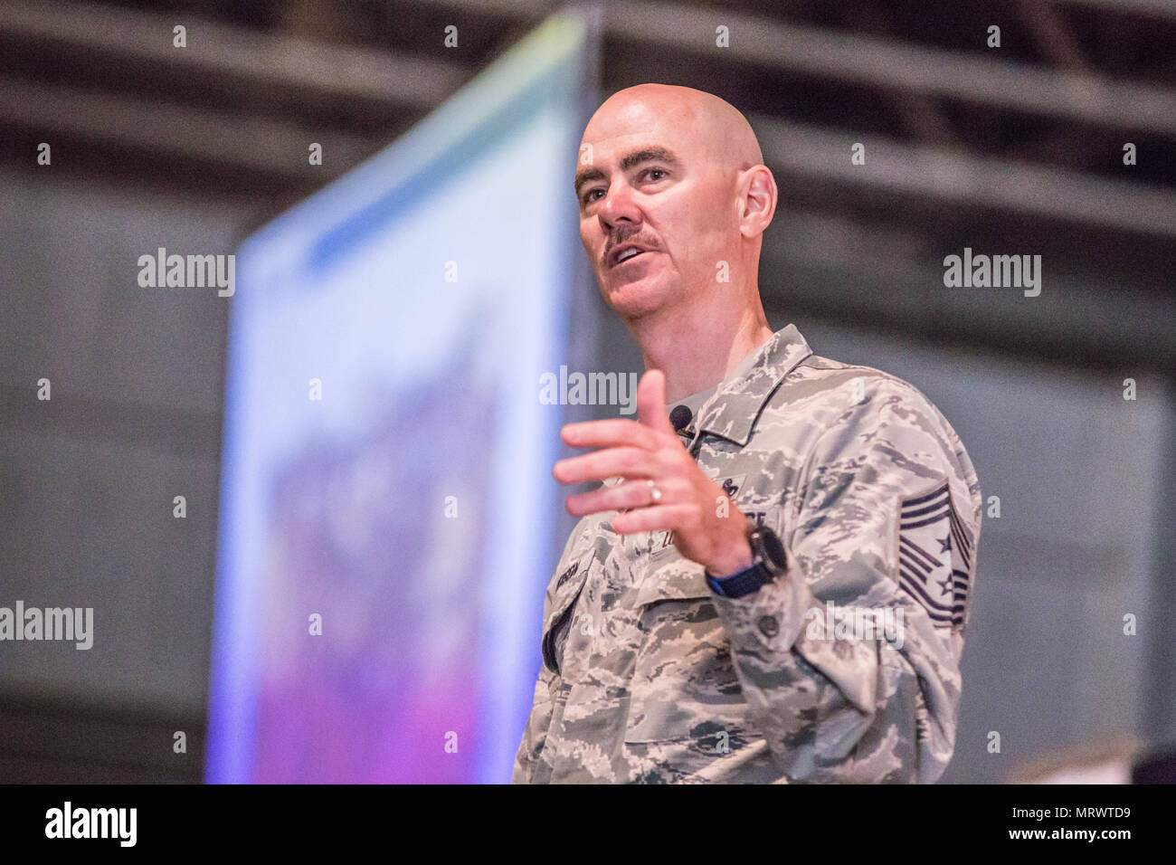 U.S. Air Force Chief Master Sgt. Ronald Anderson, command chief master ...
