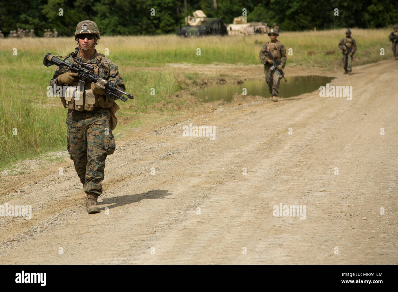 U.S. Marine Corps Pfc. Rodolfo Gonzalez, rifleman, with Alpha Company ...