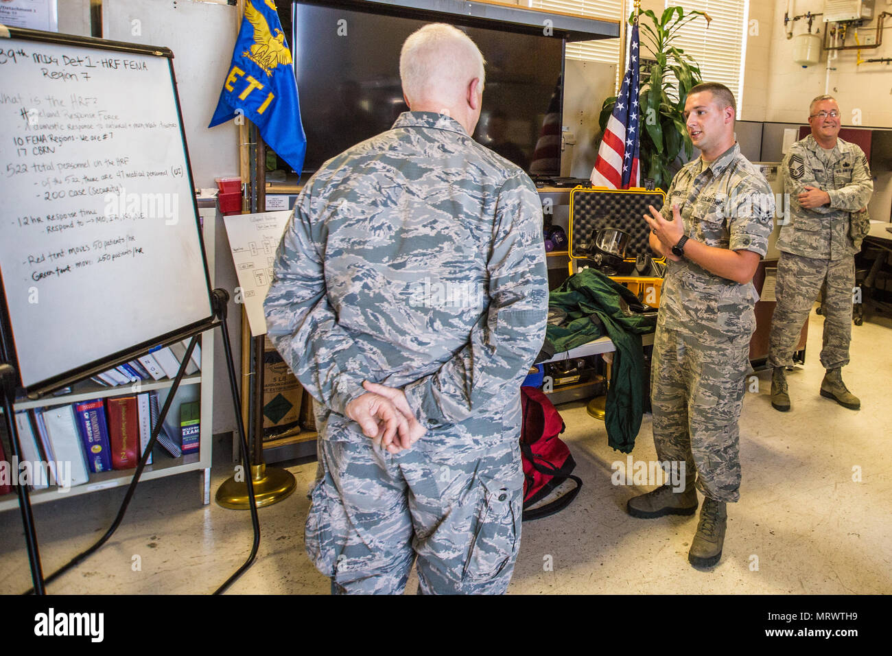 U.S. Air Force Senior Airman Michael Krocza, with the 139th Force ...