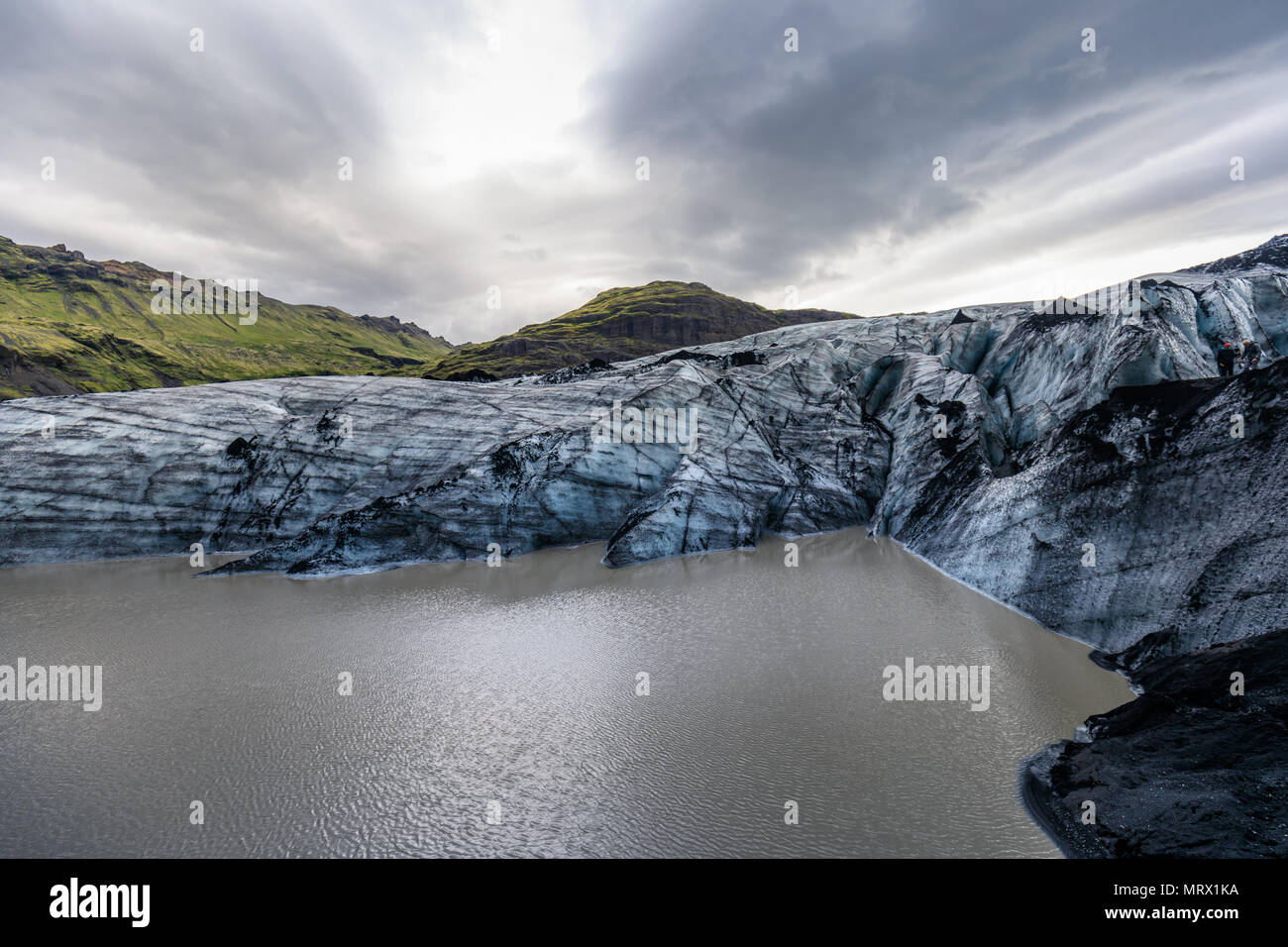 famous and beautiful glacier structure on lagoon fjallsarlon in iceland ...