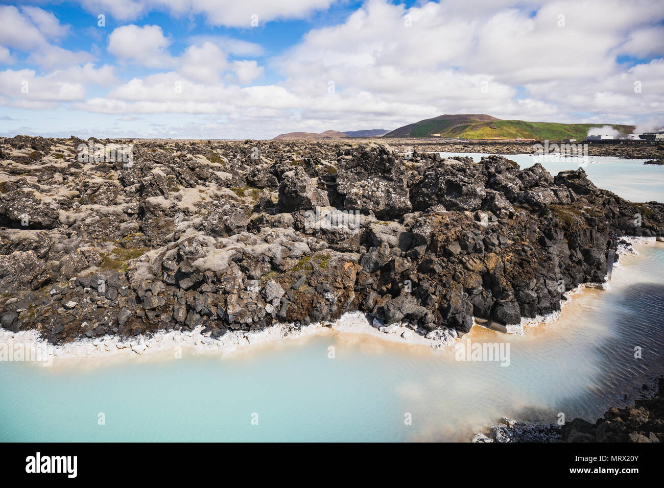 Colorful water landscape in the famous blue lagoon iceland Stock Photo ...