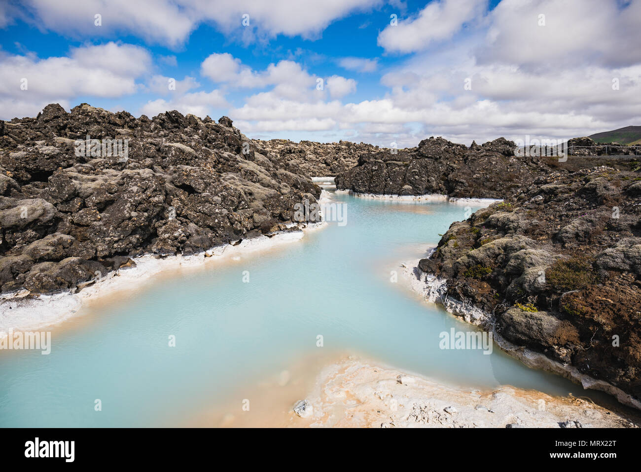 Colorful water landscape in the famous blue lagoon iceland Stock Photo ...