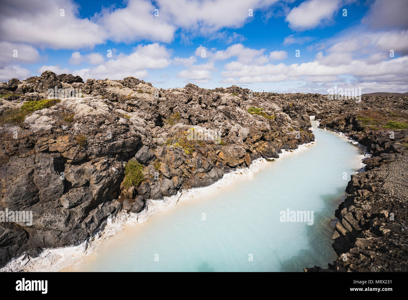 Colorful water landscape in the famous blue lagoon iceland Stock Photo ...