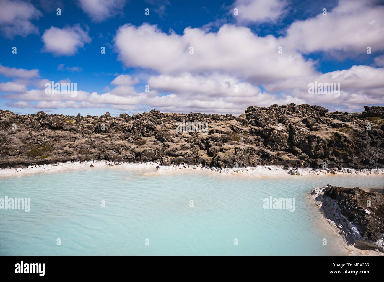 Colorful water landscape in the famous blue lagoon iceland Stock Photo ...