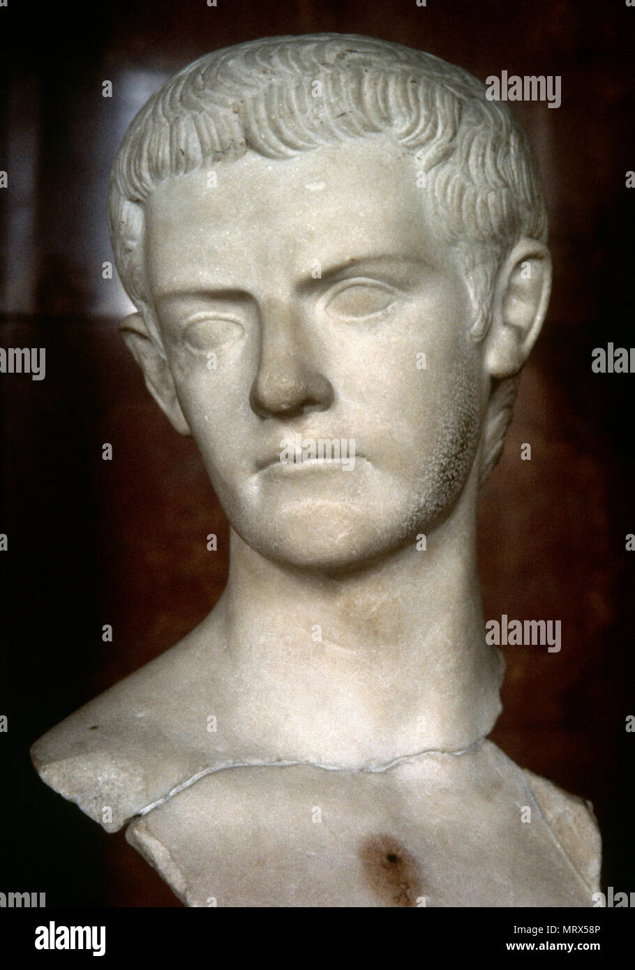 Caligula (12-41 AD). Roman emperor (37-41 AD). Julio-Claudian dynasty ...