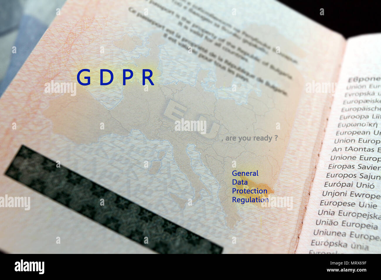 GDPR regulation text (General Data Protection Regulation) and "are you ...