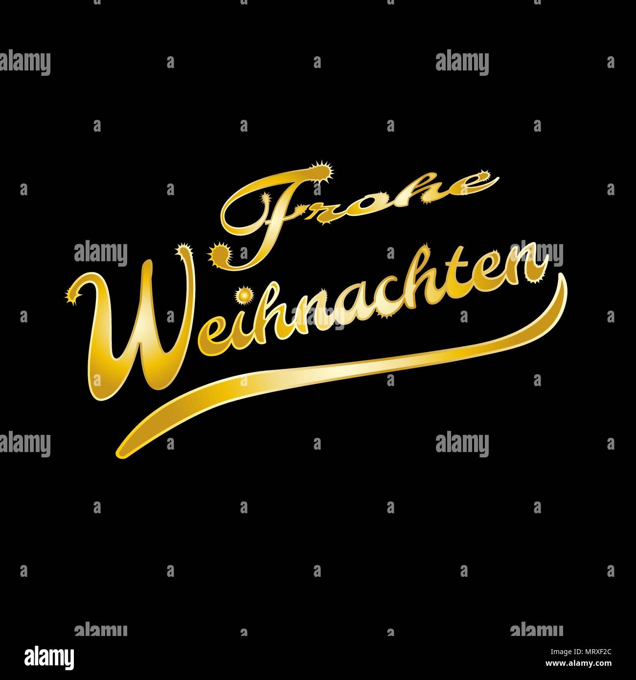 German merry christmas label Stock Vector Images - Alamy