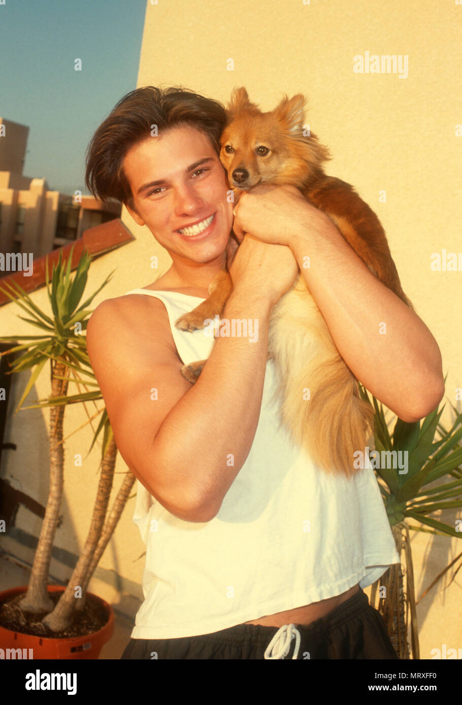 LOS ANGELES, CA - APRIL 13: (EXCLUSIVE) Actor Austin Peck poses at his ...
