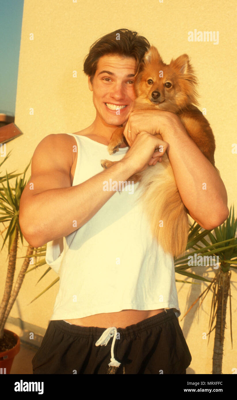 LOS ANGELES, CA - APRIL 13: (EXCLUSIVE) Actor Austin Peck poses at his ...