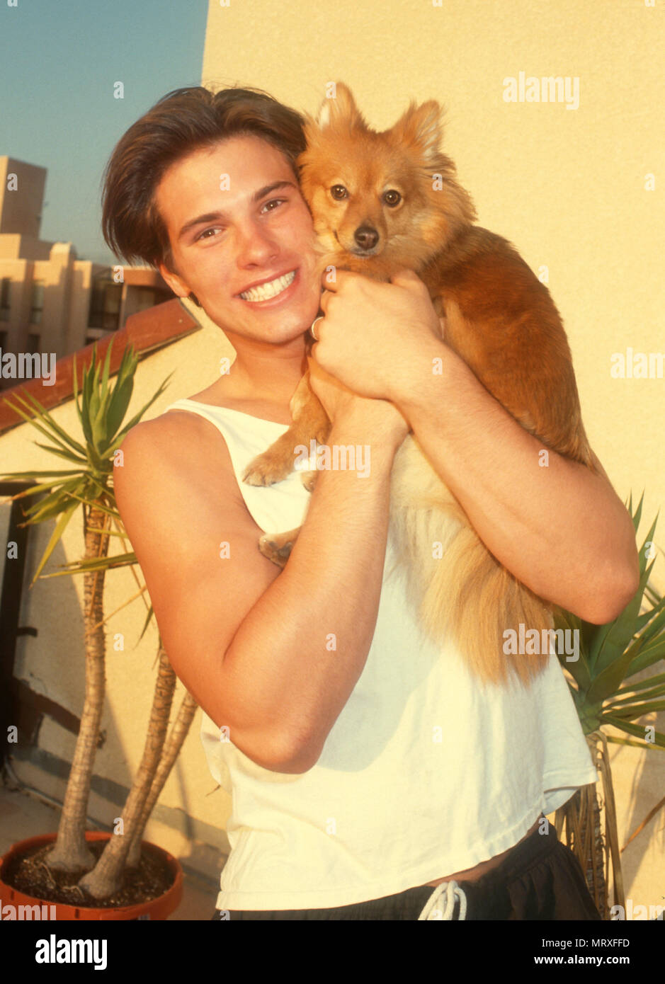LOS ANGELES, CA - APRIL 13: (EXCLUSIVE) Actor Austin Peck poses at his ...