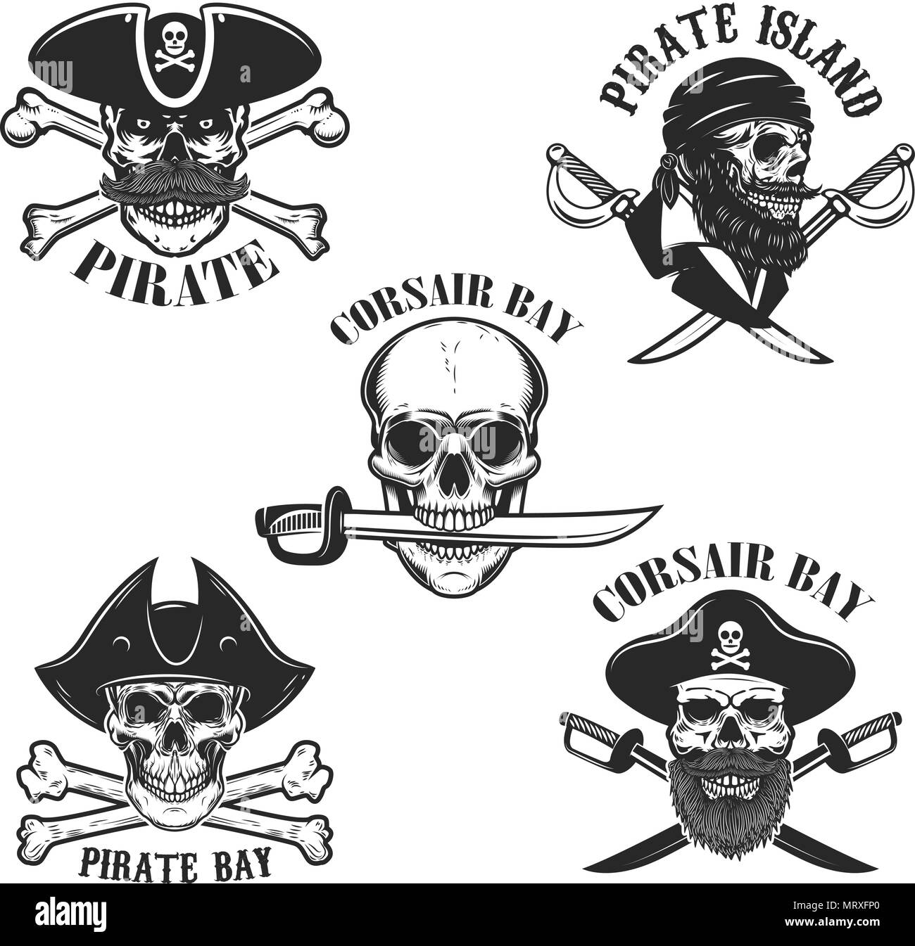 Pirate musket isolated Black and White Stock Photos & Images - Alamy