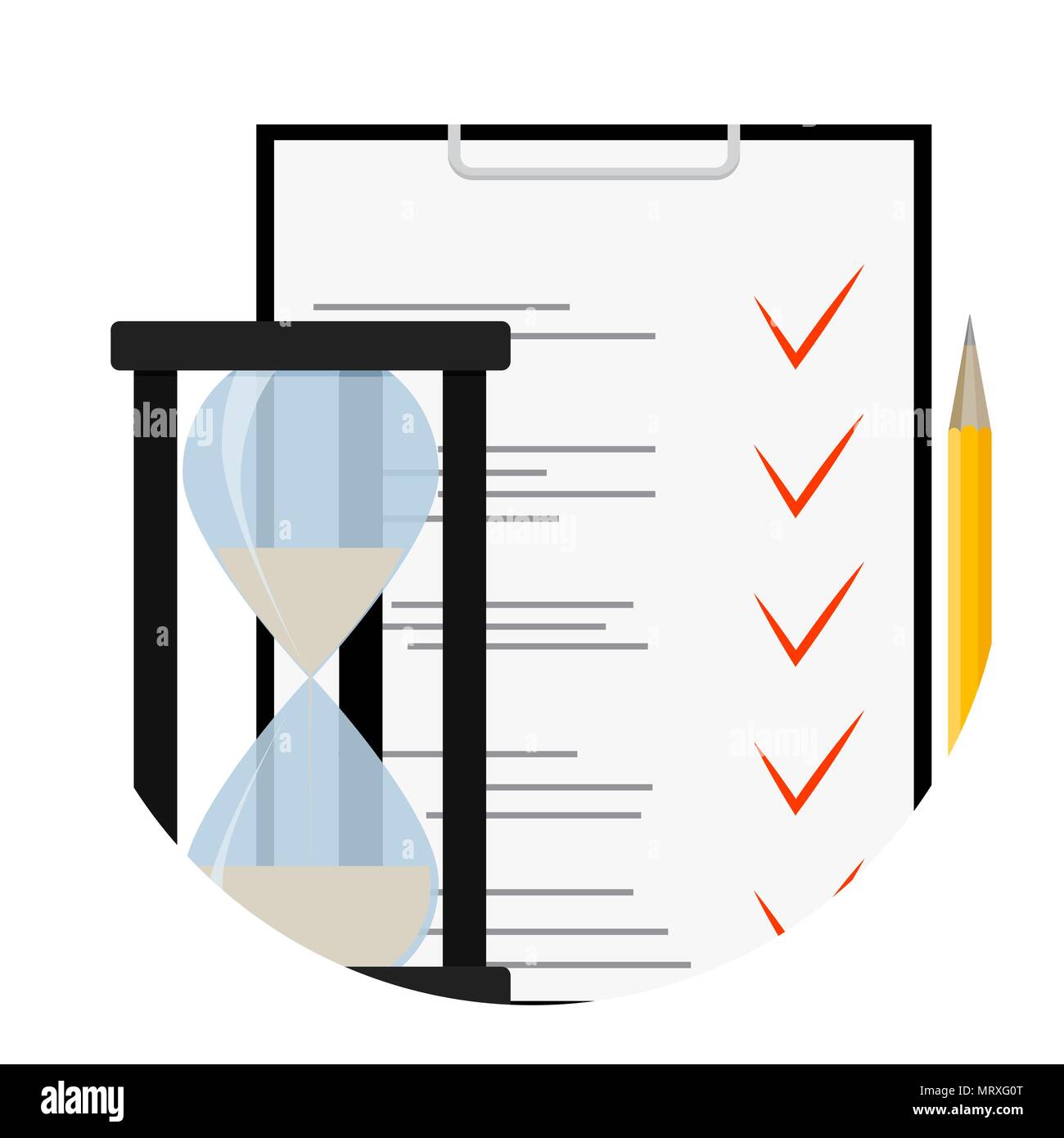 Exam test questionnaire icon. Choice check mark quiz, vector answer ...
