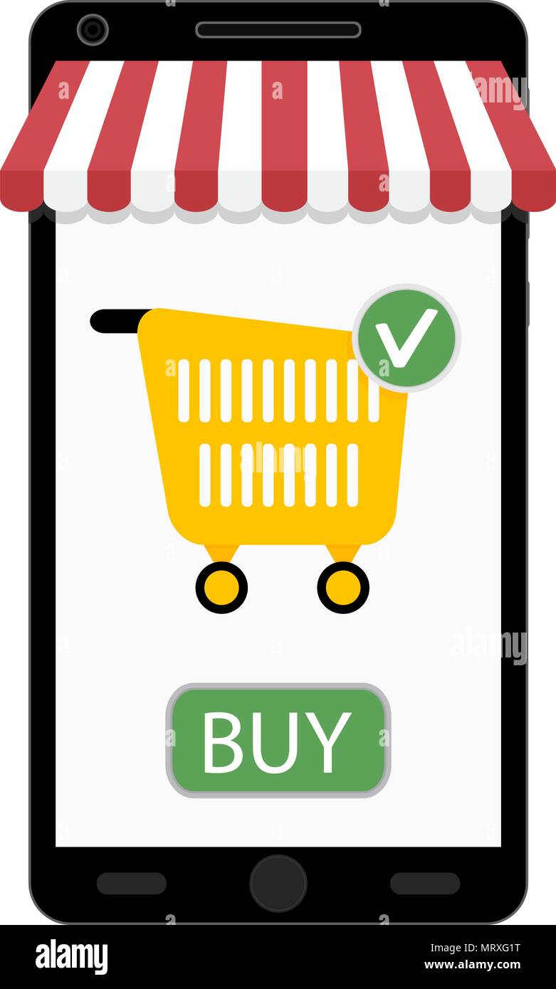 Marketing digital smartphone store Stock Vector Images - Alamy