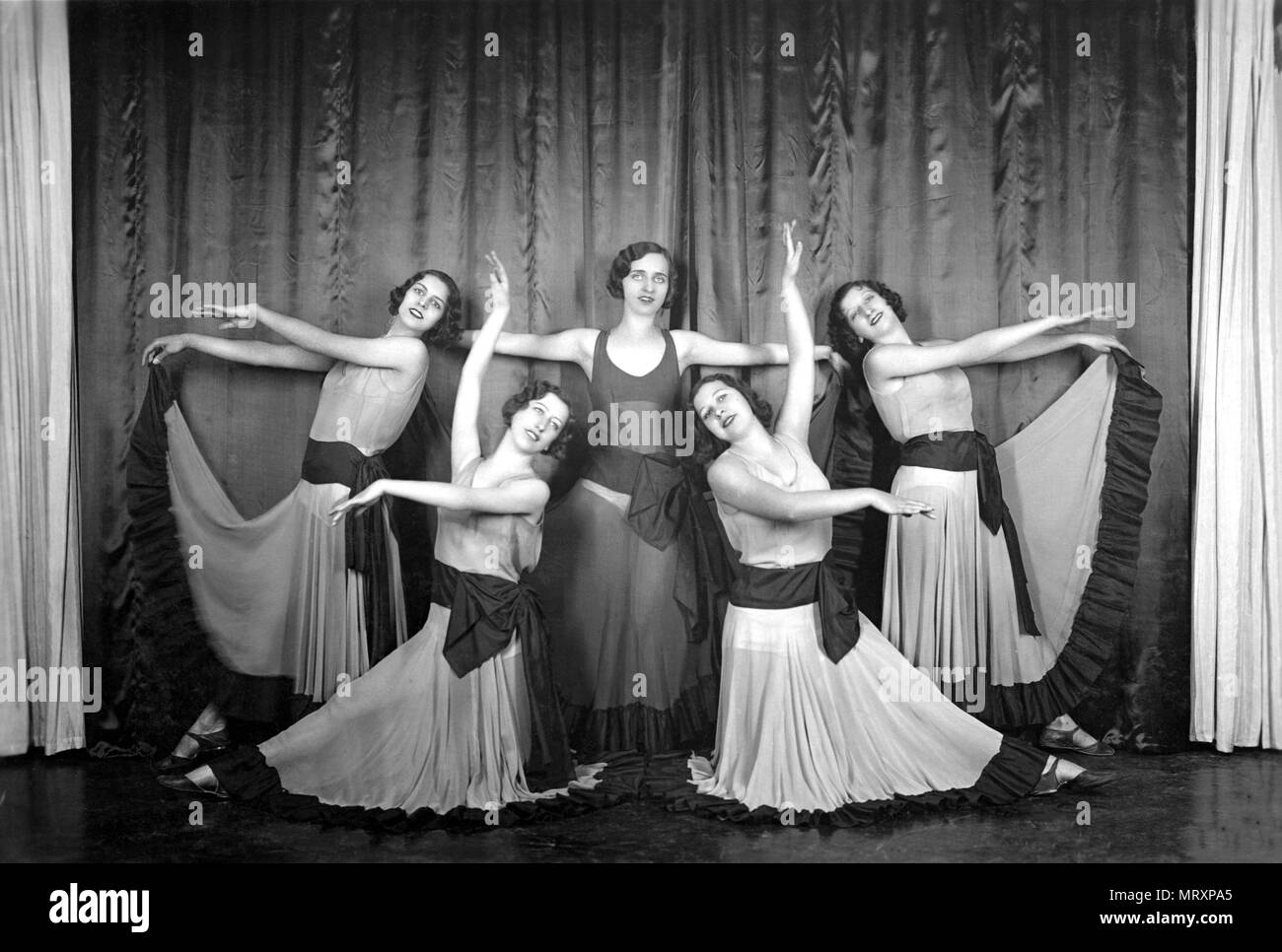 Five female dancers 1910s, Germany Stock Photo - Alamy