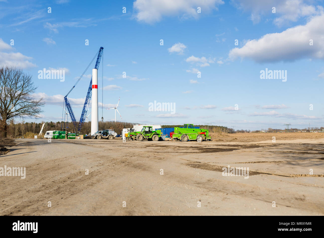 wind mill under construction Stock Photo - Alamy