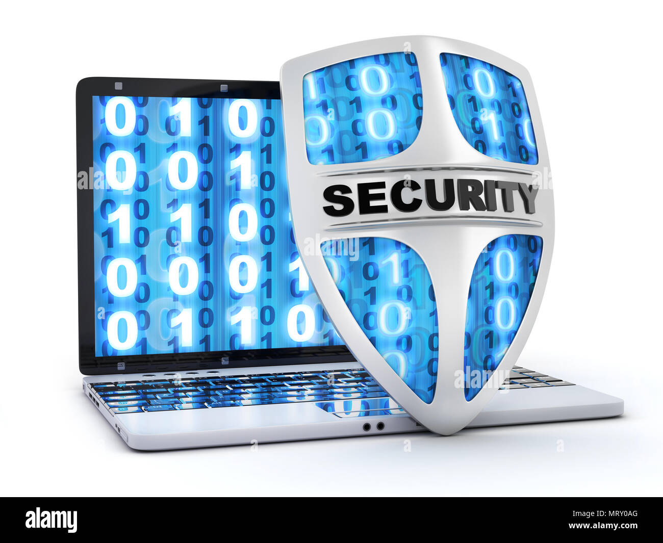 3d laptop shield internet hi-res stock photography and images - Alamy