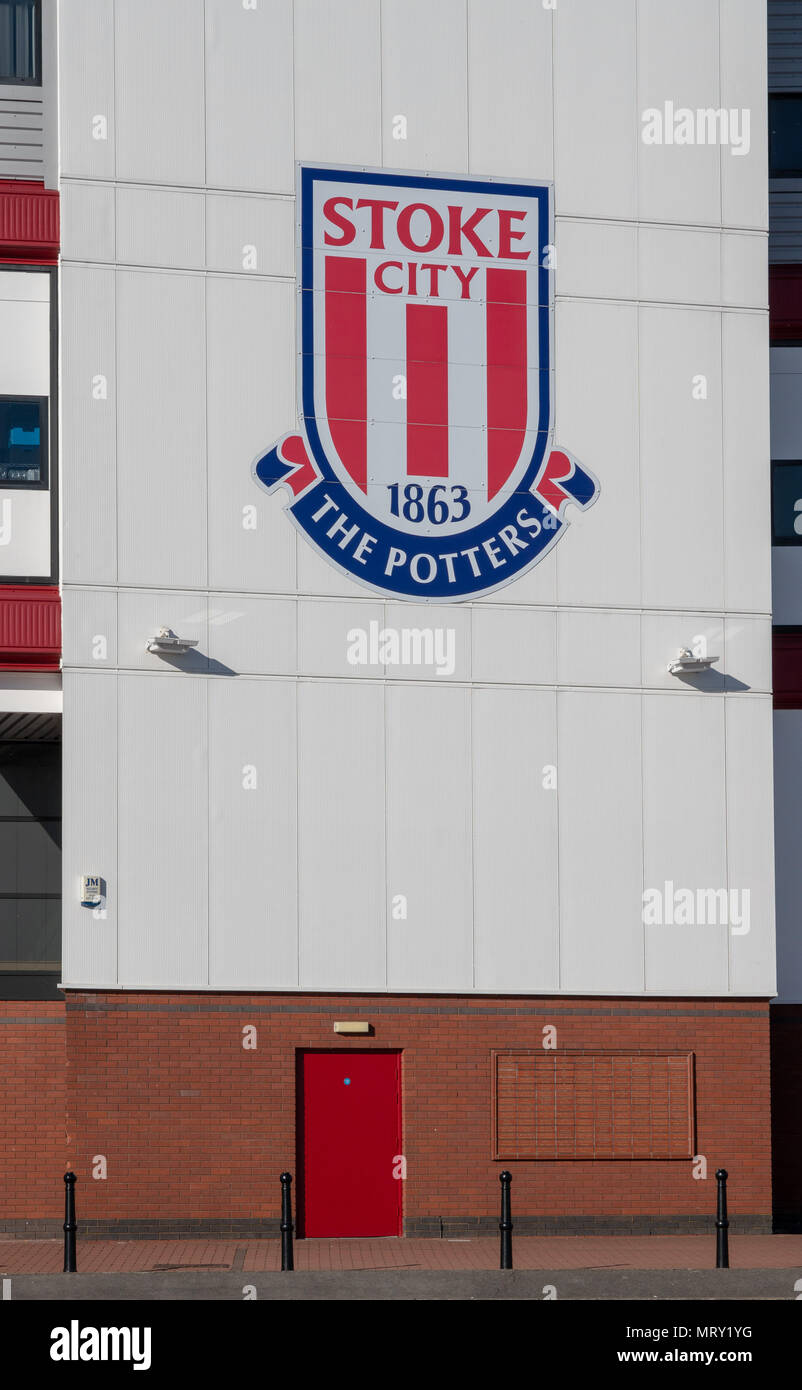 Entrance to Stoke City football stadium Stock Photo - Alamy