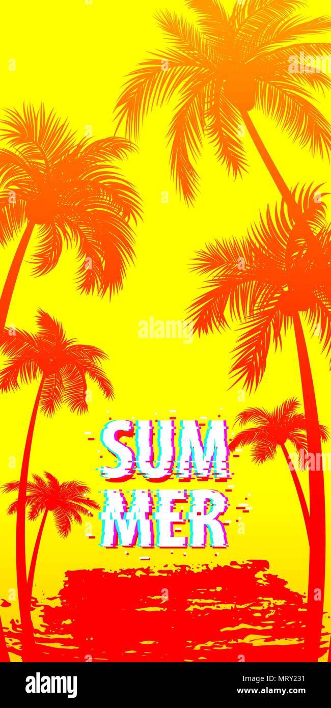 Palm tree Stock Vector Images - Alamy