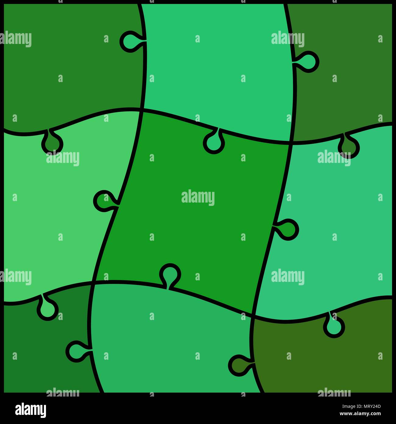 abstract colored puzzle background - green and teal Stock Vector Image ...