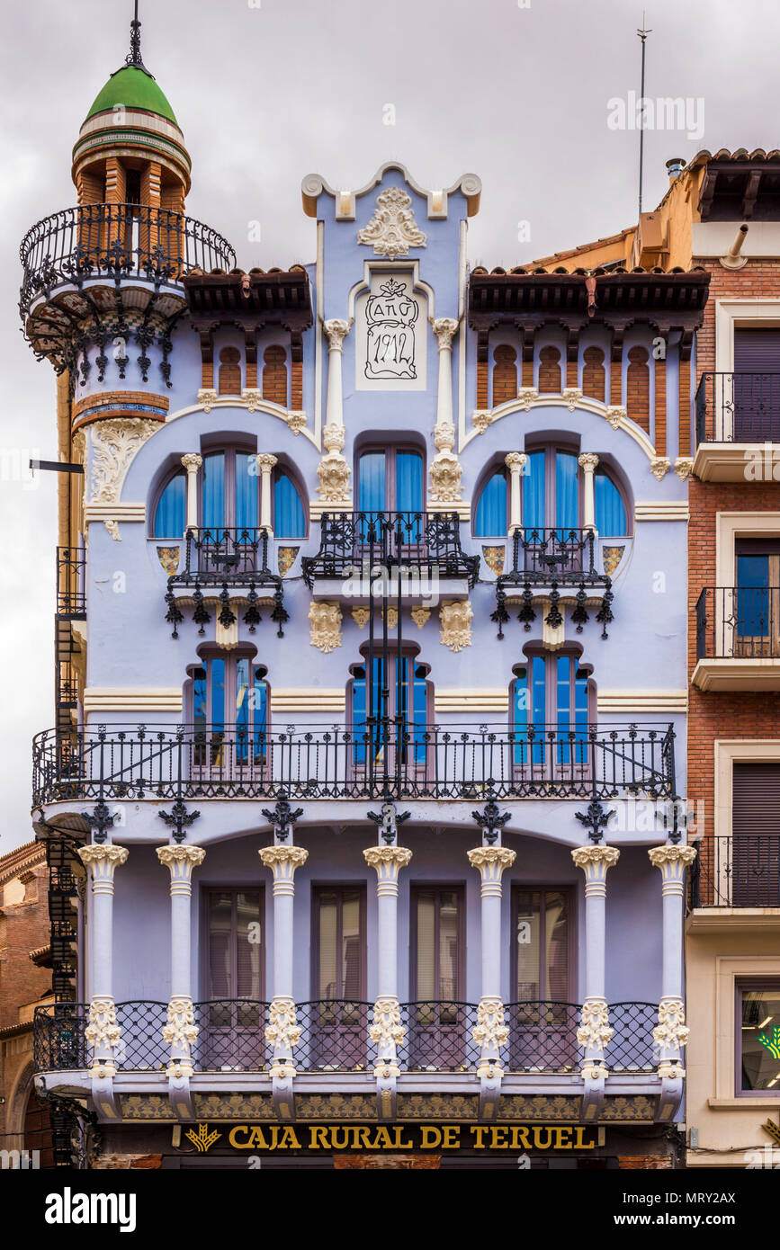 Casa el Torico, Plaza Carlos Castel, Teruel, Aragon, Spain, Europe ...