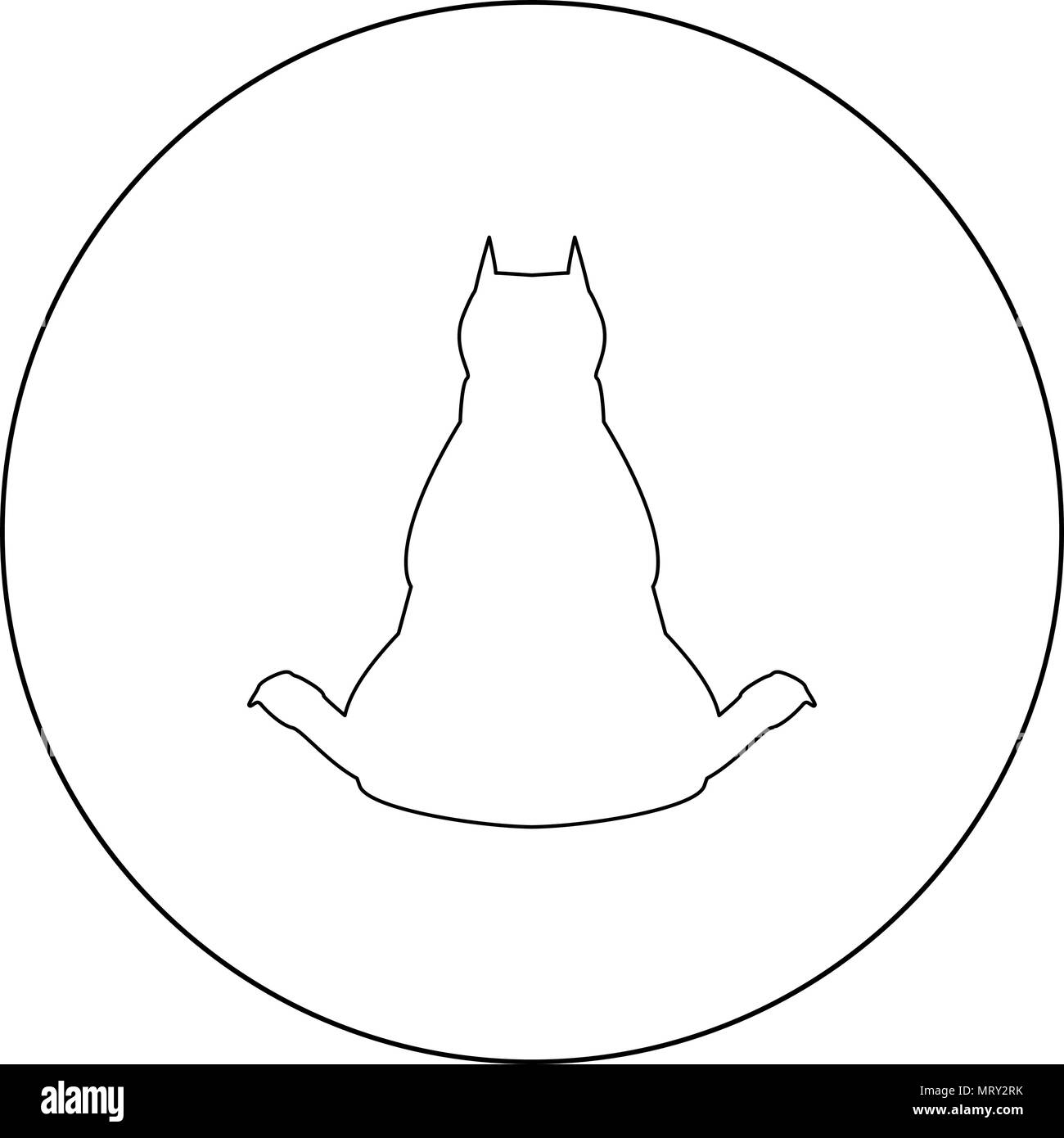 Dog back view Stock Vector Images - Alamy