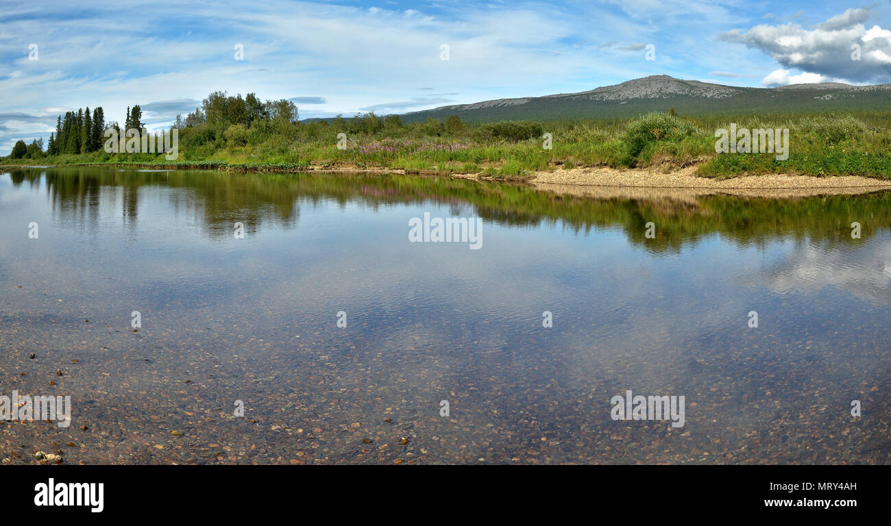The object of UNESCO world heritage site Virgin Komi forests. Panorama ...