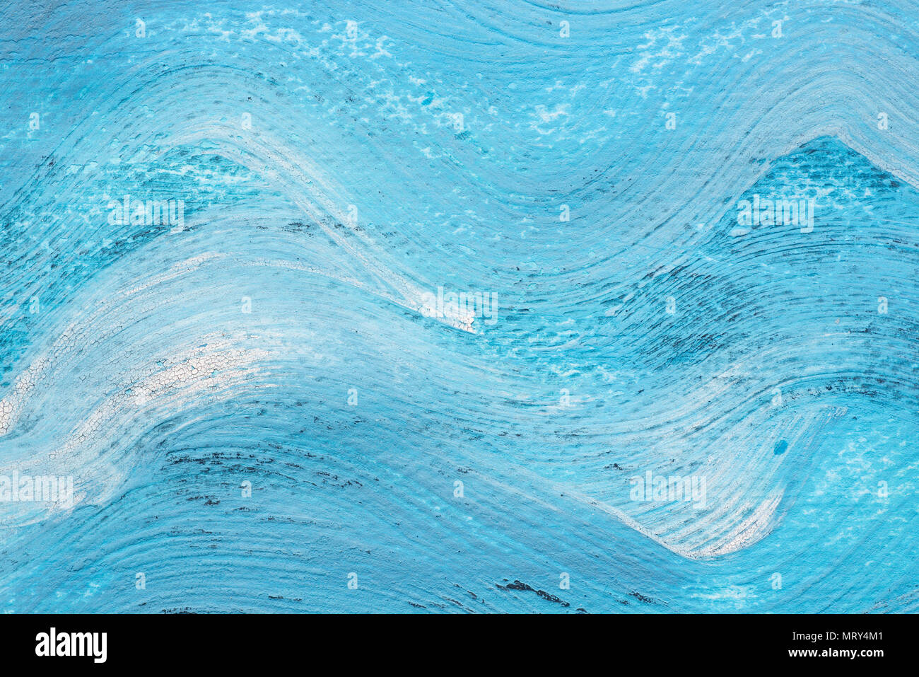 wave pattern blue color watercolor painted background texture Stock ...