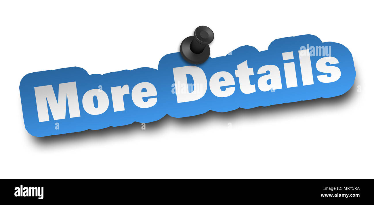 more details concept 3d illustration isolated on white background Stock ...