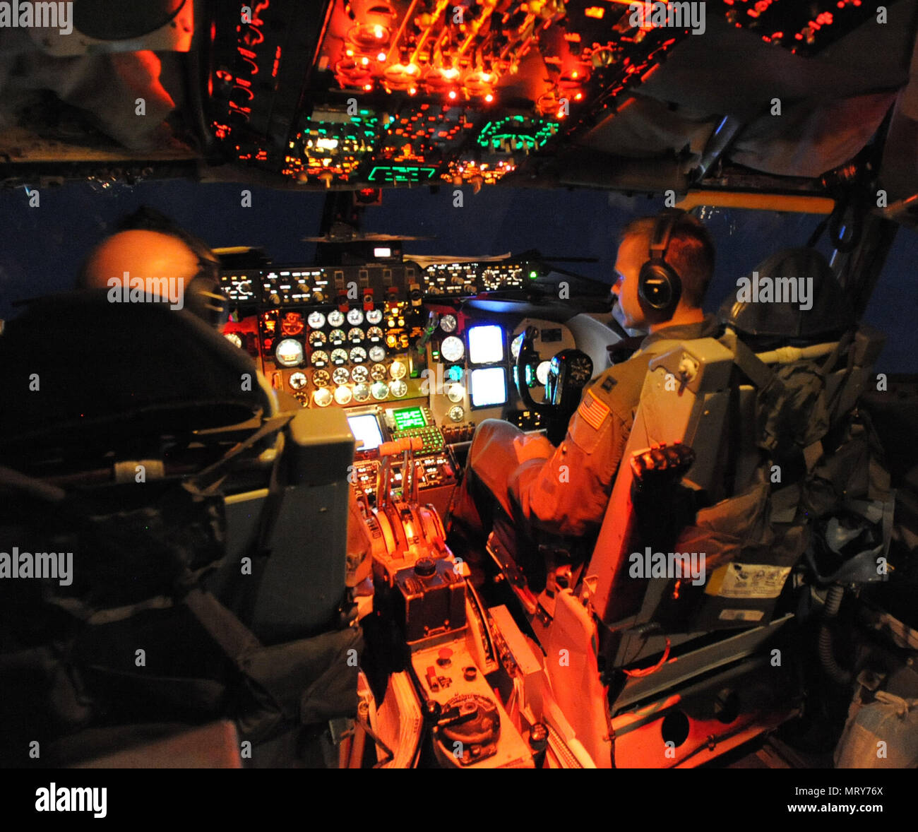 Lt. Col. John Harbour, 349th Air Refueling Squadron KC-135 detachment ...