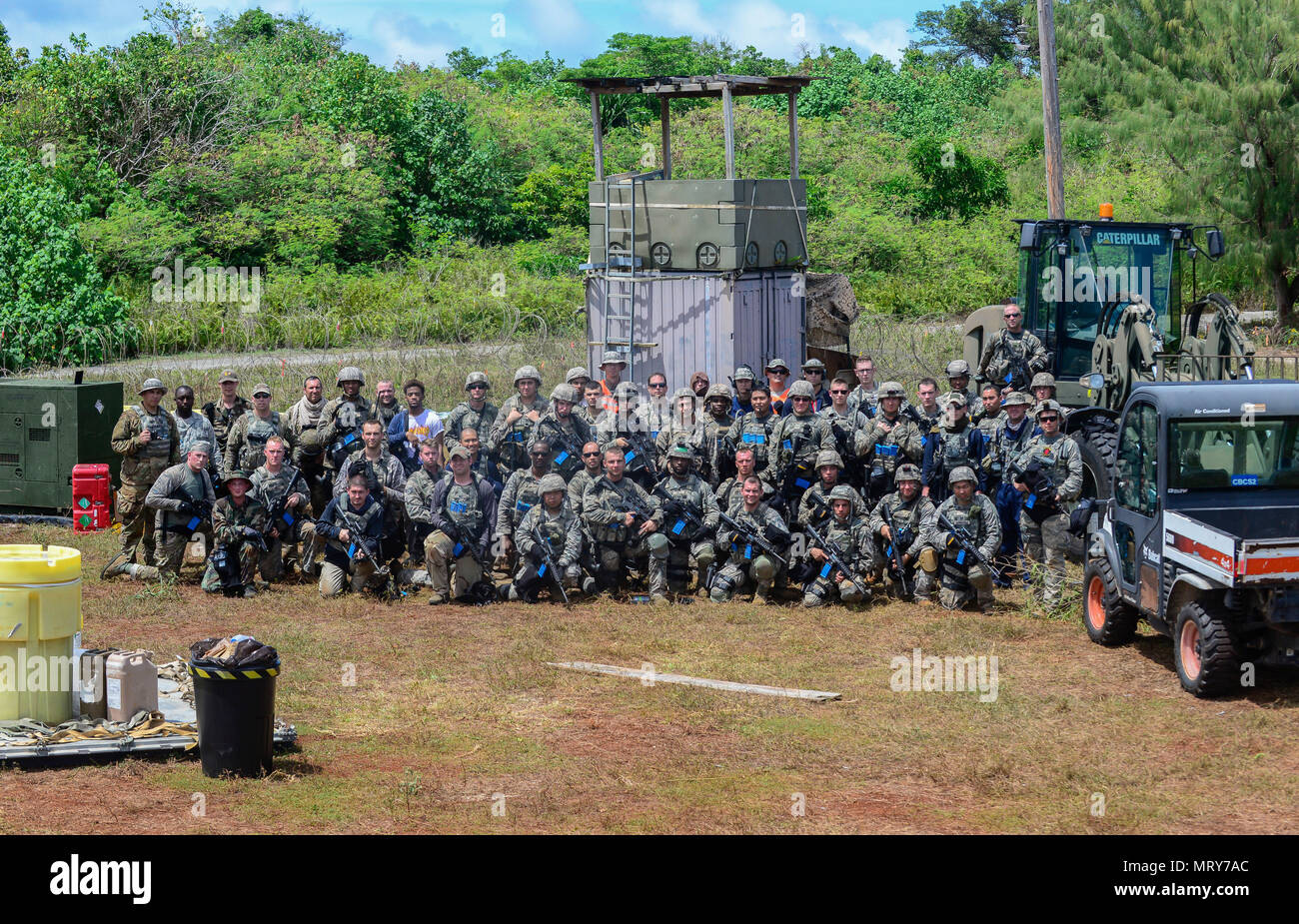 The 644th Combat Communication Squadron poses for a group photo after ...