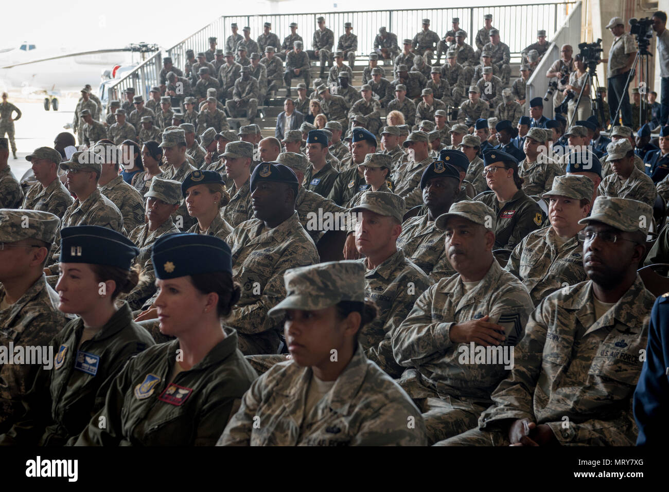 Shogun Airmen observe the 18th Wing change of command ceremony July 10 ...