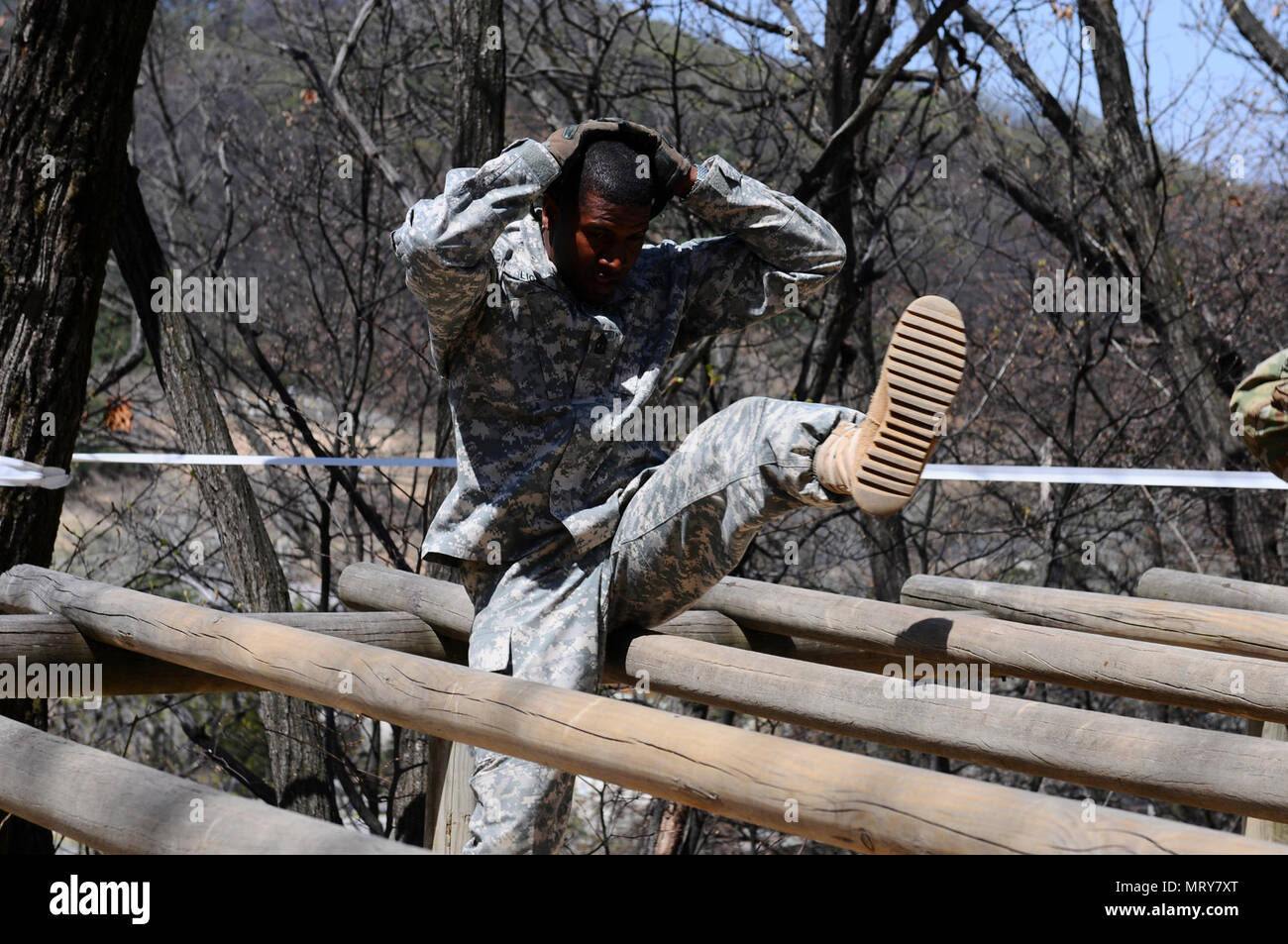 A participant for 2nd Infantry Division Best Warrior competition ...
