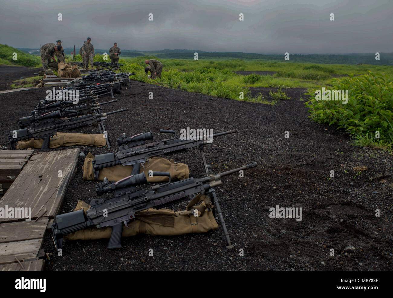 U.S. Marines with Marine Wing Support Squadron (MWSS) 171, based out ...