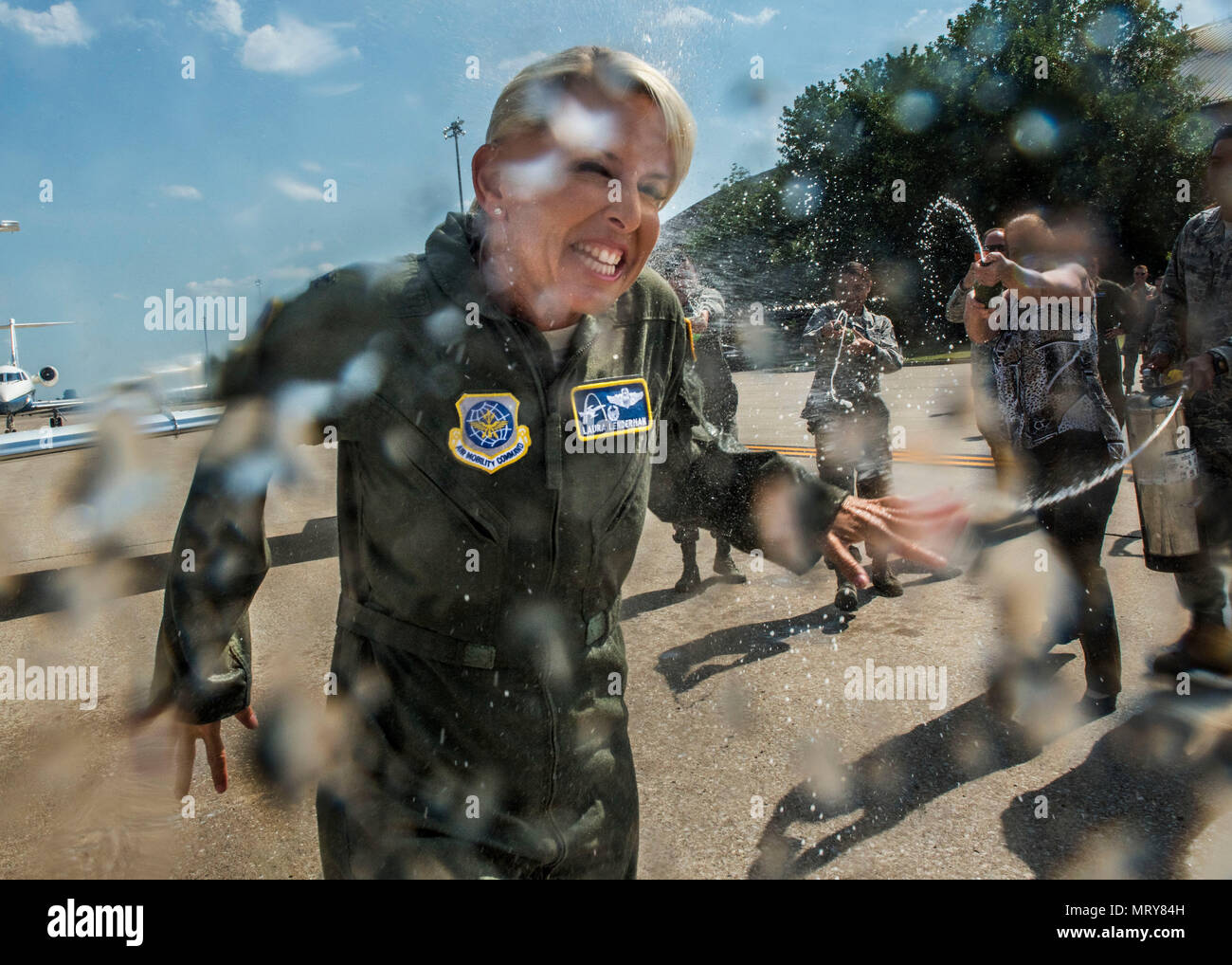 Col. Laura Lenderman, Scott Air Force Base installation commander ...