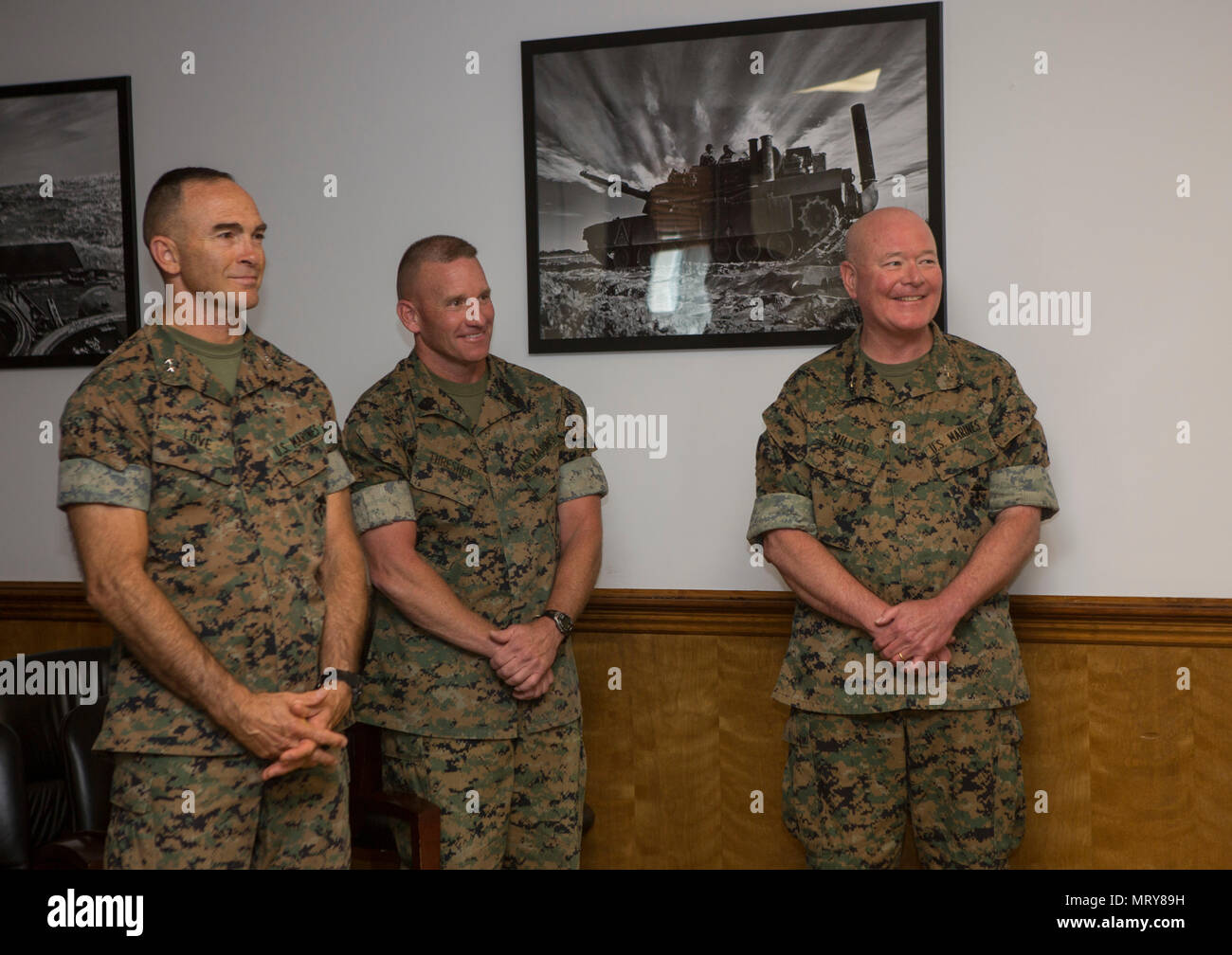 U.S. Marines, family and friends gather for Maj. Gen. Robert F ...
