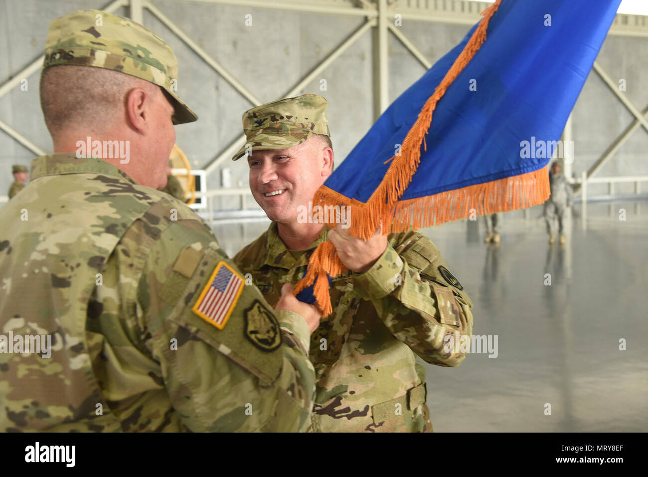 Louisiana National Guard Col. John Plunkett receives the State Aviation ...