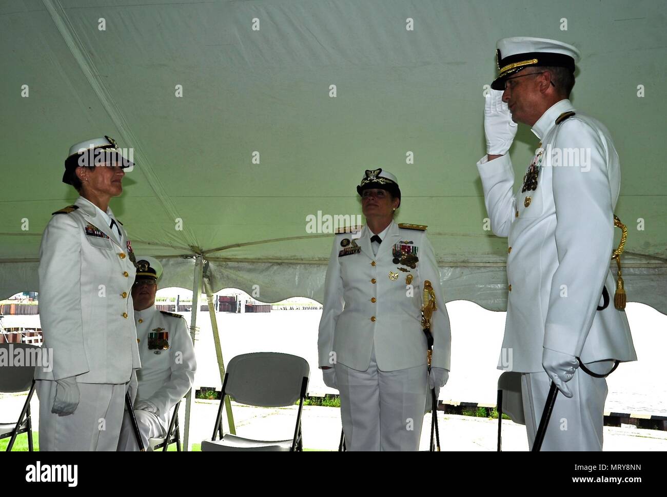 Capt. Thomas Stuhlreyer relieves Capt. Amy Cocanour as commander of ...