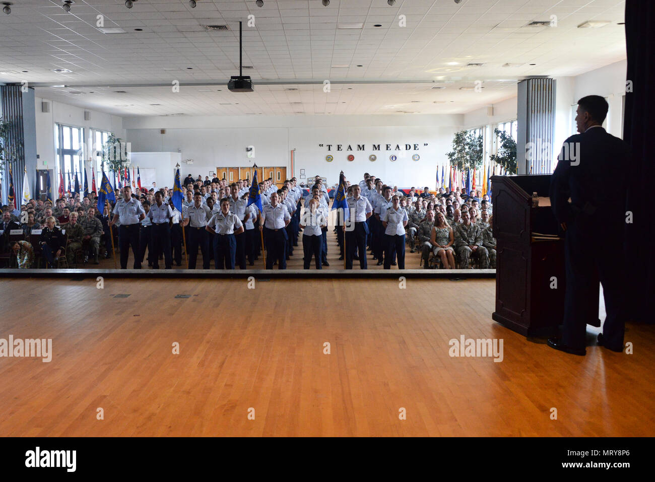 Col. Ricky Mills gives his final remarks and thanks to the men and ...