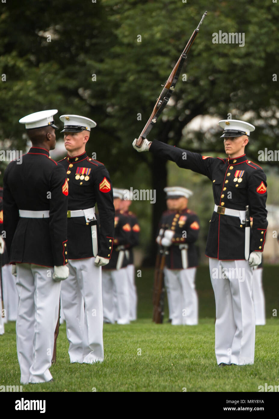 Corporal Jesse Thorton, number two rifle inspector, U.S. Marine Corps ...