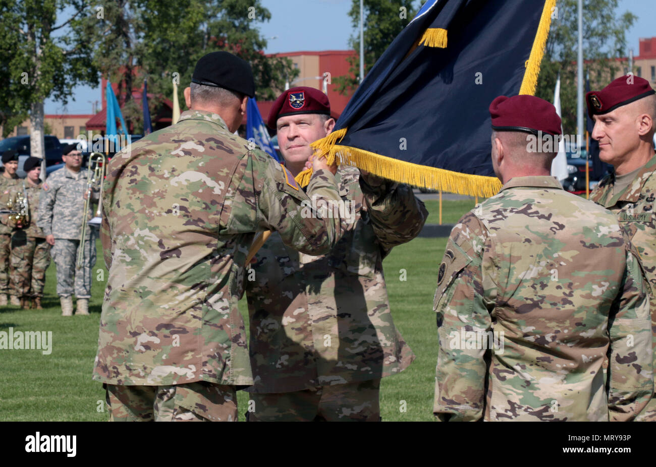 Gen. Robert Brown, the commander of United States Army Pacific, passes ...