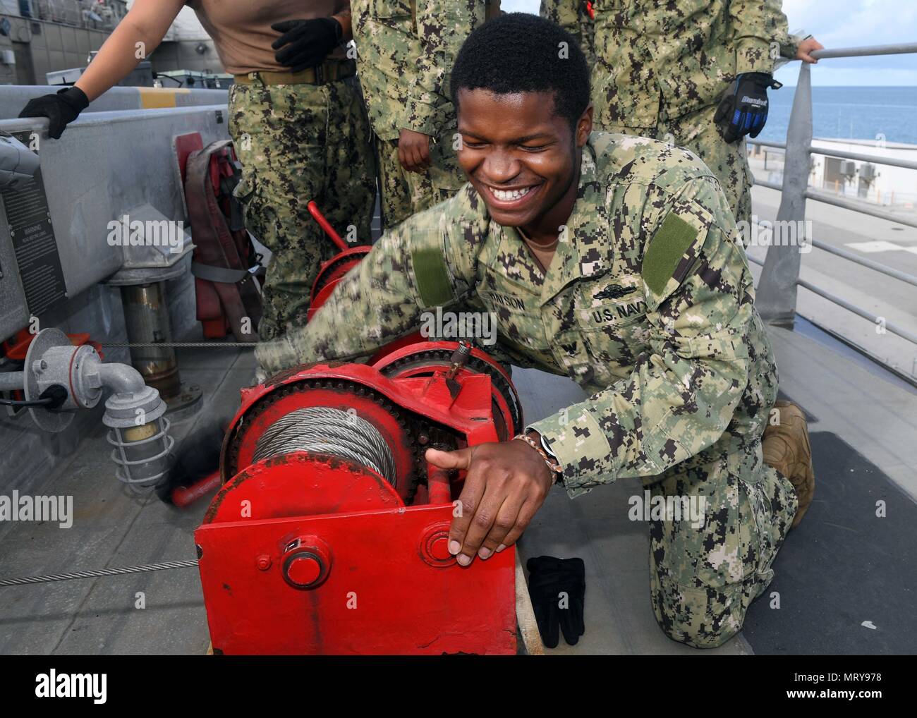 1707013-N-BK435-0038 KEY WEST, Fla. (July 13, 2017) Boatswain’s Mate ...
