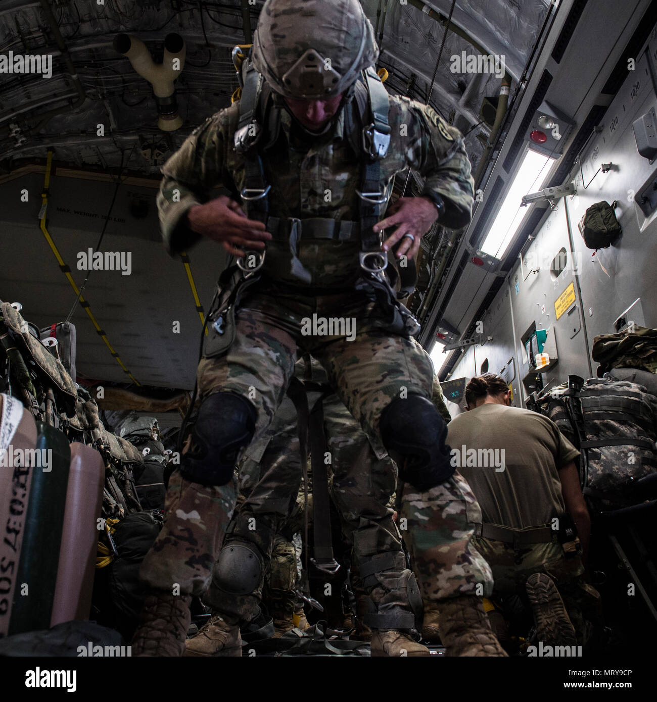 U.S. Army Sgt. Zachary Hudson, airborne paratrooper from the 4th ...
