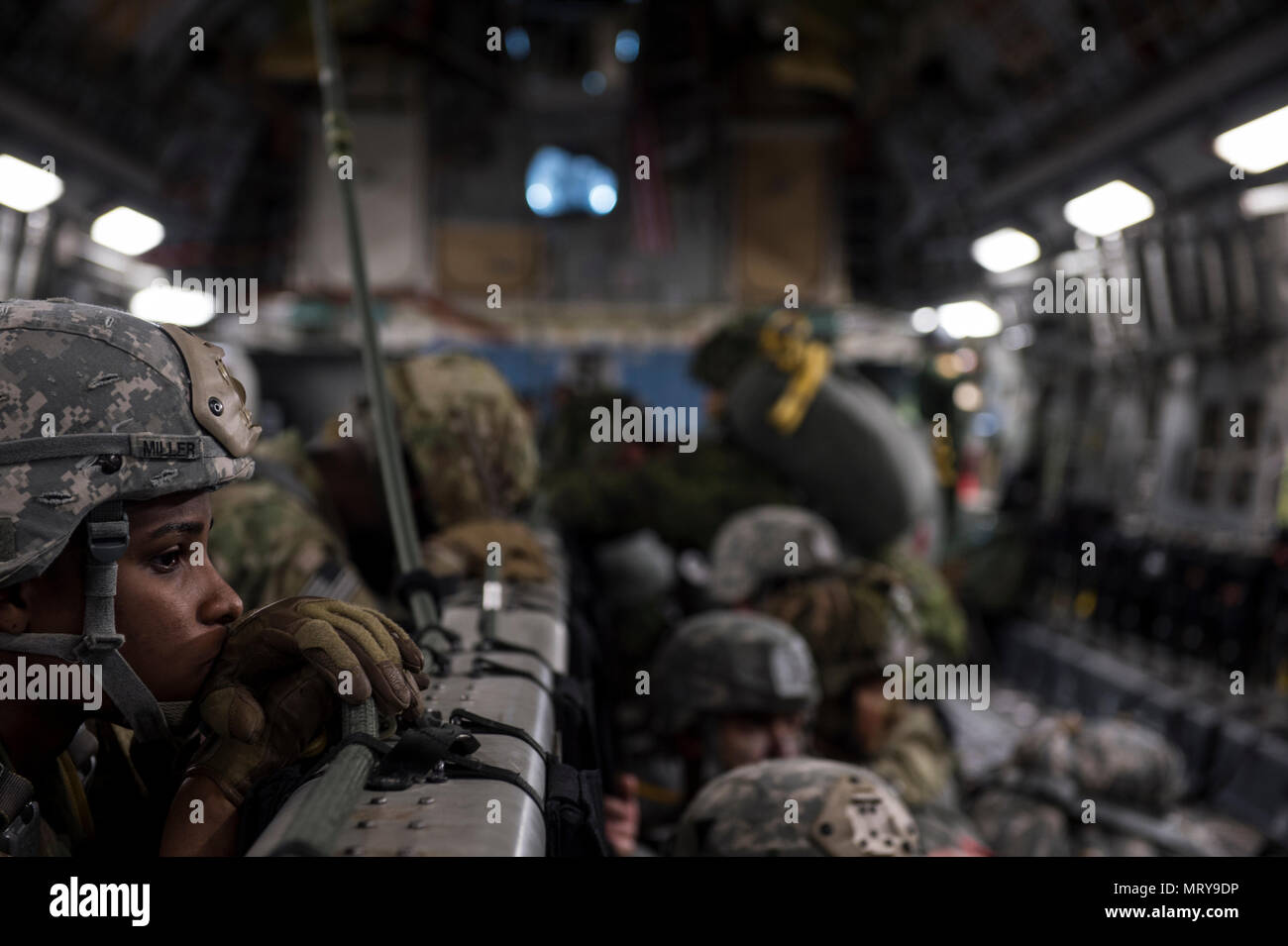U.S. Army Spc. Kaelyn Miller, airborne paratrooper from the Higher ...