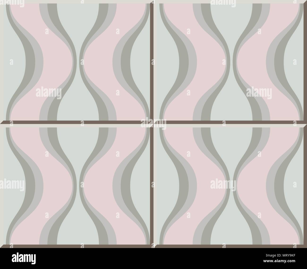 Ceramic tile pattern spiral curve cross oval geometry kaleidoscope ...
