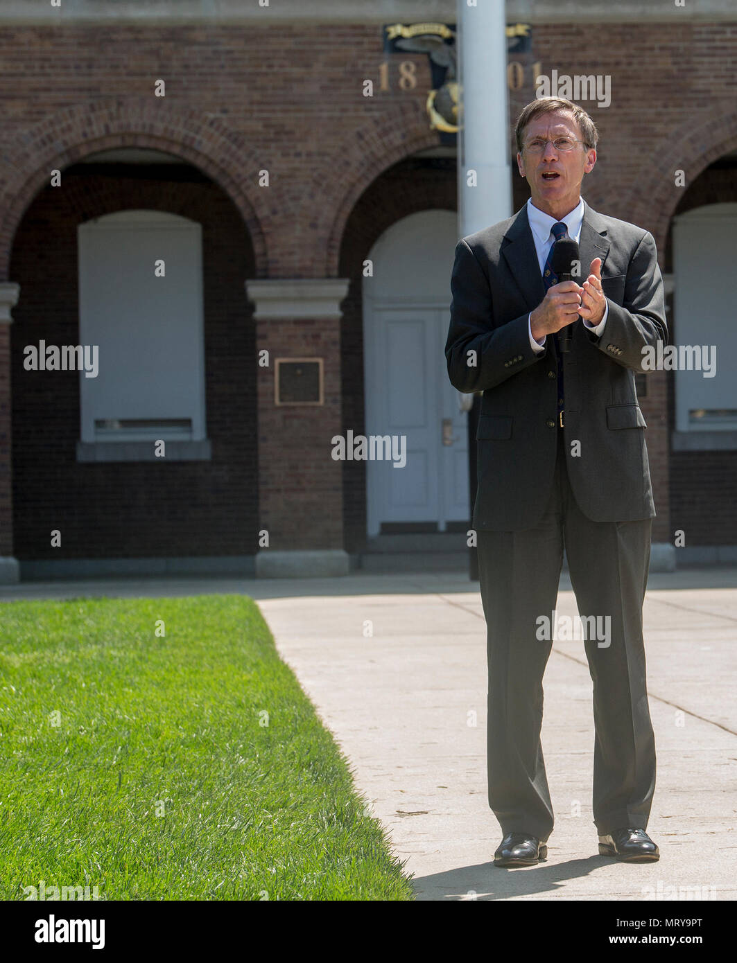 The Acting Secretary of the Navy, the Honorable Sean Stackley, delivers ...