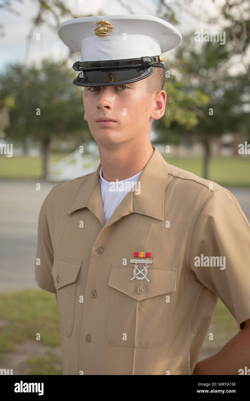 U.S. Marine Corps Pvt. Steven L. Smith, the Hotel Company high shooter ...