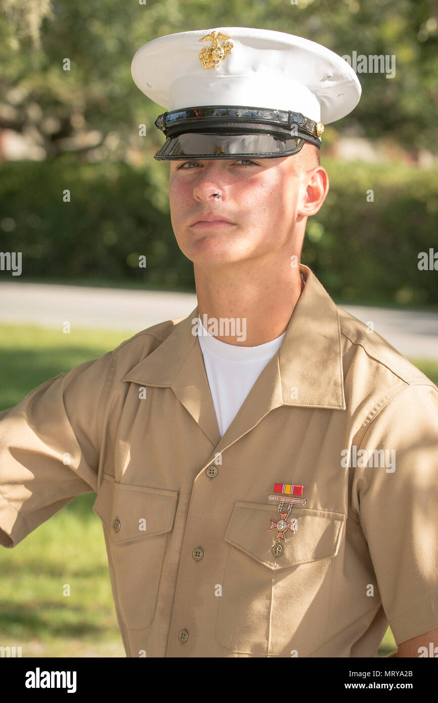 U.S. Marine Corps Pfc. Taylor S. Axelson, honor graduate for Platoon ...